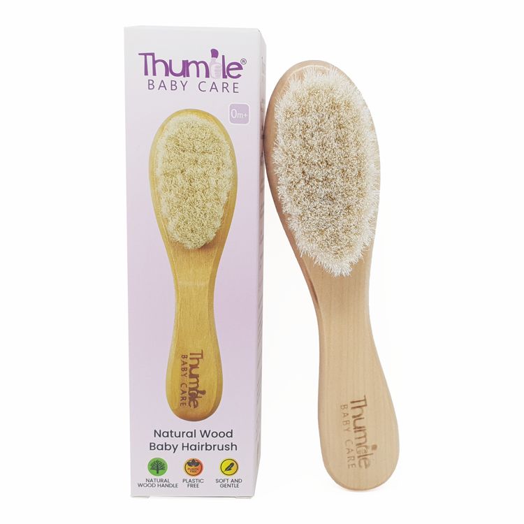 Thumble Baby Care Natural Wooden Baby Hair Brush – TheThumbleUSA